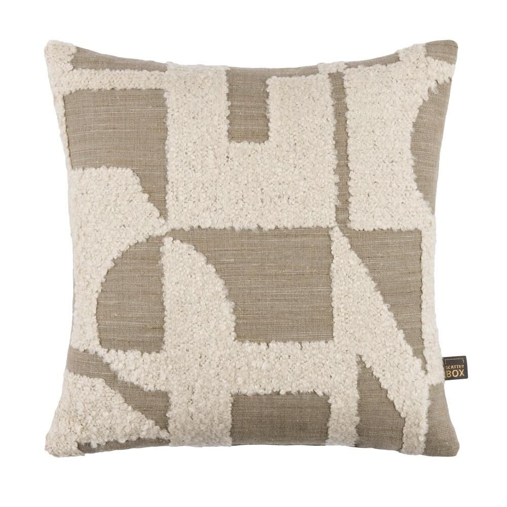 Scatter Box Lila Tufted Textured Feather Filled Cushion | Linens Limited